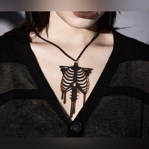 Jewelry | Dripping Ribs Ribcage Spinal Cord Skeleton Goth Creepy Horror ...